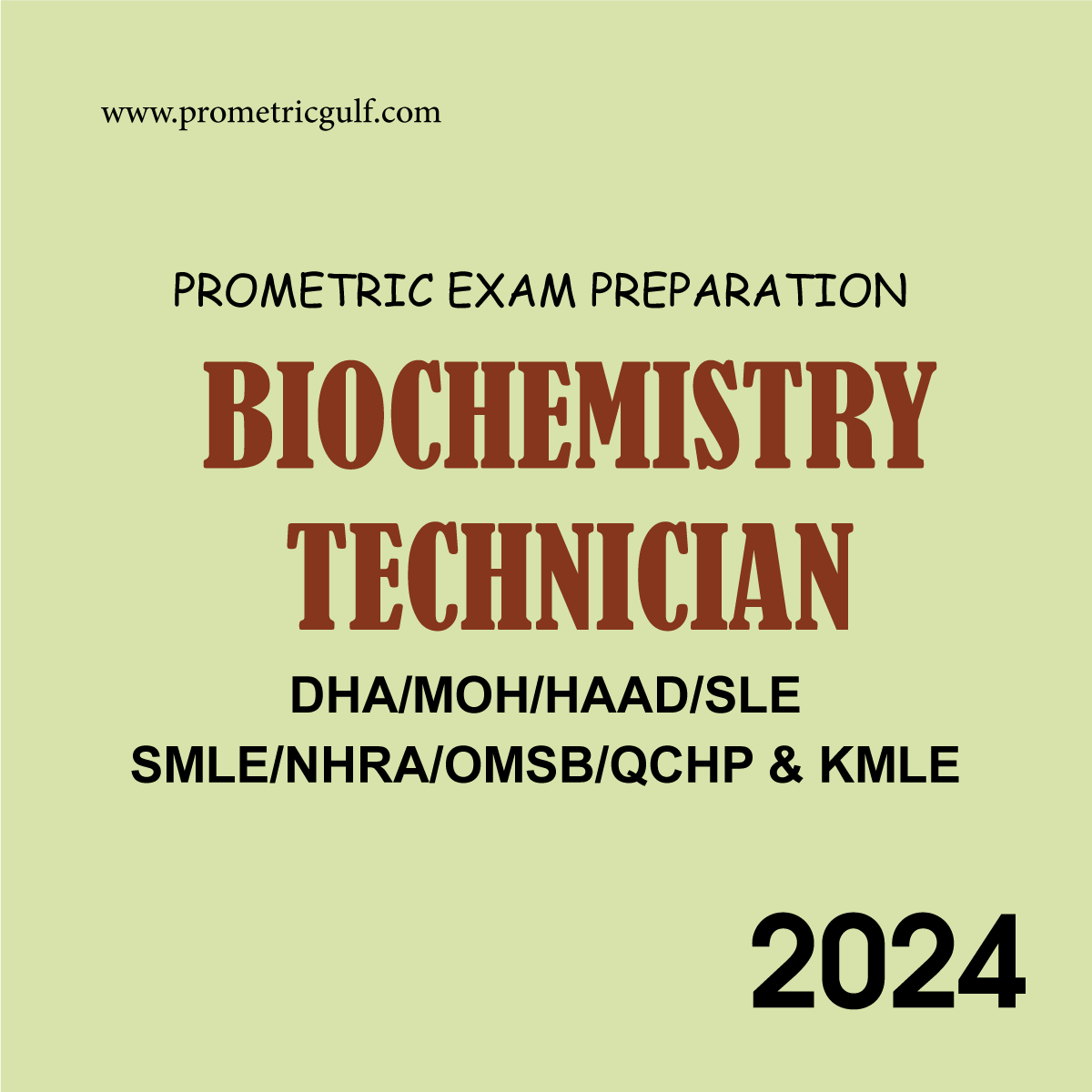 Biochemistry Technician MCQs for the Prometric Exam 2024 | Solved Questions | Mock Exam